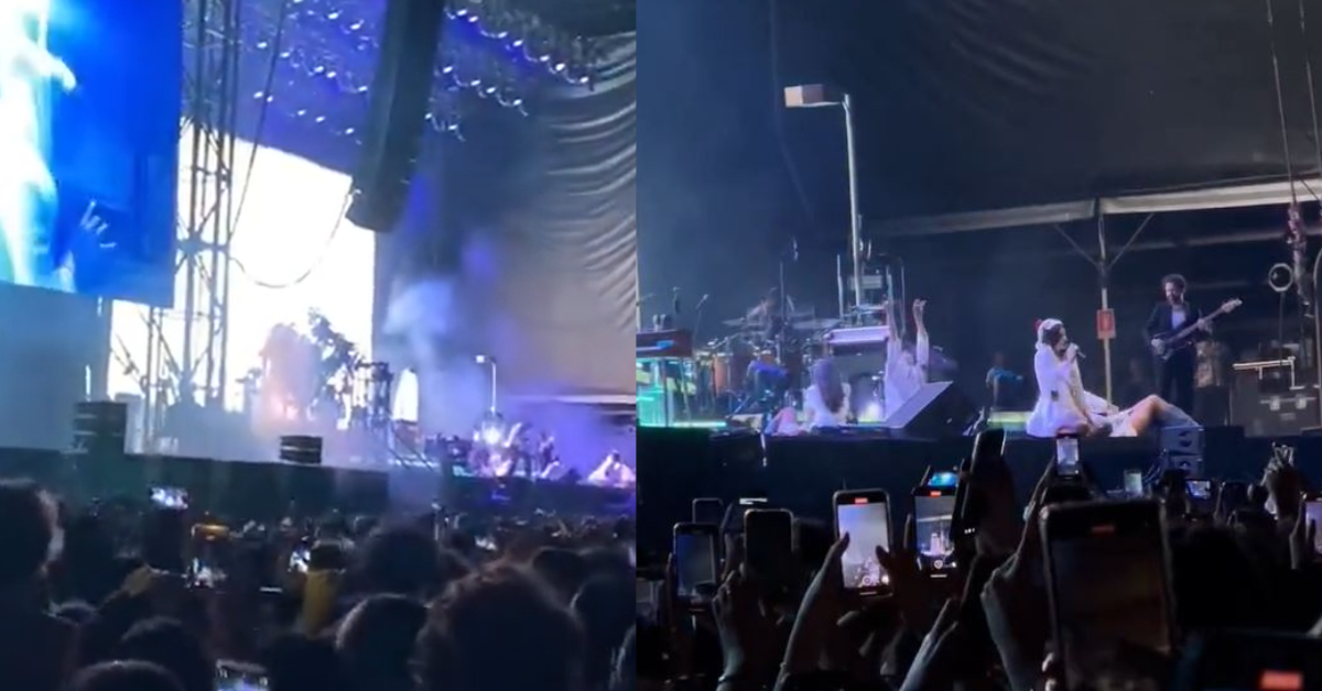 (Video) Caída masiva en concierto de Lana Del Rey en CDMX